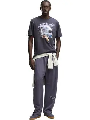 PUMA T7 Love Of The Cat Barrel Track Pants - Gray