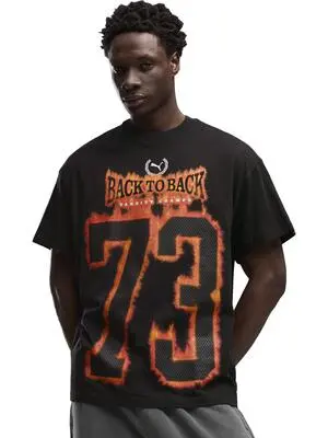 PUMA Back To Hoops Oversized Basketball T-shirt - Black