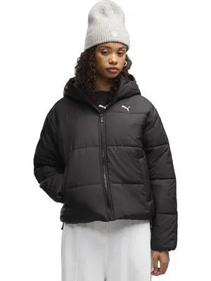 PUMA Essentials Relaxed Hooded Padded Jacket - Black