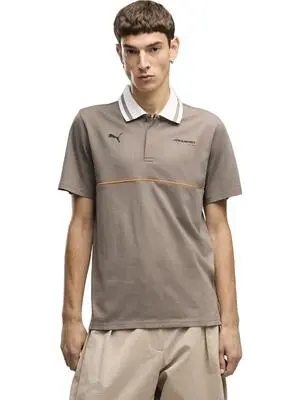 PUMA Mclaren Racing Jacquard Polo Shirt - Beige