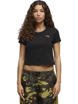 PUMA Essentials Cropped T-shirt - Black