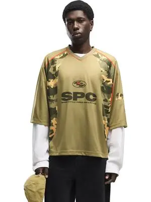 PUMA Spc Oversized Cropped Jersey With Camouflage - Brown