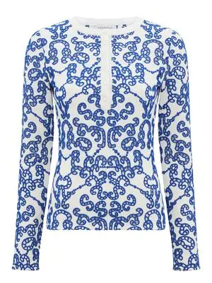 Gabriela Hearst Atoll Wool Top - Blue