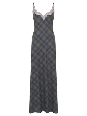 Gabriela Hearst Nesta Wool-cashmere Maxi Dress - Plaid