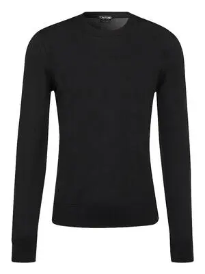 TOM FORD Crew Neck Wool Pullover - Black
