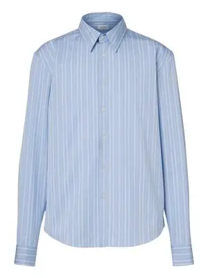 SAINT LAURENT Striped Cotton Poplin Shirt
