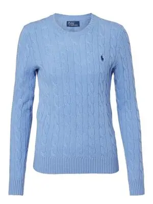 Polo Ralph Lauren Cable-knit Wool And Cashmere Sweater - Blue