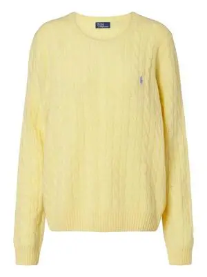 Polo Ralph Lauren Cable-knit Wool And Cashmere Sweater - Yellow
