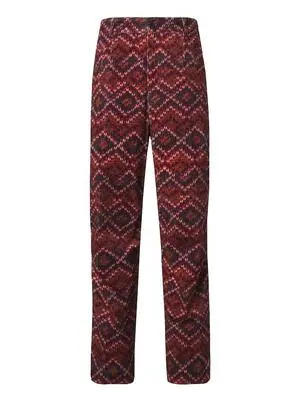 Dries Van Noten Printed Cotton Corduroy Straight Pants - Multicoloured