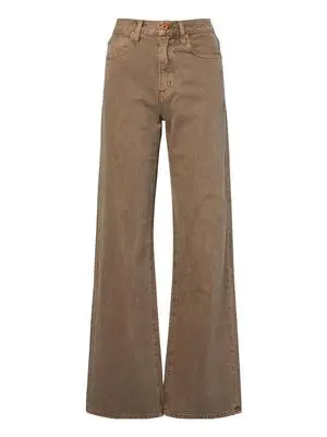 SLVRLAKE Grace Wide-leg Jeans - Brown