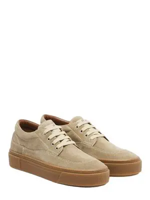 Hogan Crosswind Suede Platform Sneakers - Beige