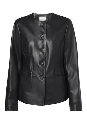 Loulou De Saison Adea Leather Jacket - Black