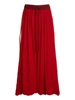 Christopher Esber Glacis Balloon Silk Trousers - Red