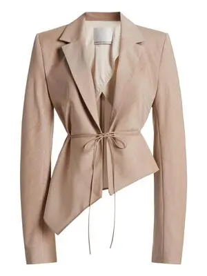 Christopher Esber Ren Bias Wool Blazer - Brown