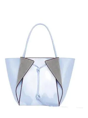 Gabriela Hearst Marija Bag With Piping - Light Blue
