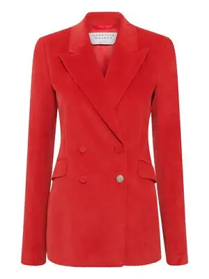 Gabriela Hearst Stephanie Cotton Blazer - Red