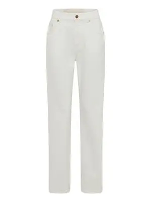 Gabriela Hearst Elara Cotton Jeans - Ivory