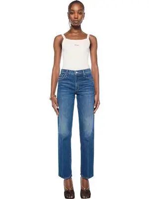 MOTHER The Mid Rise Rambler Skimp Jeans - Blue