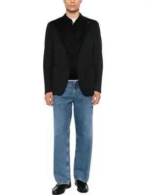 Tagliatore Single-breasted Buttoned Blazer - Blue