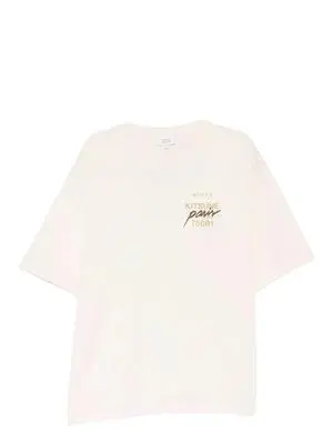 Maison Kitsuné Logo-print T-shirt - Neutrals