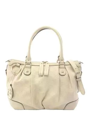Gucci Sukey Leather Tote Bag - Neutrals
