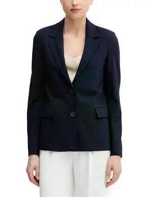 BENETTON Notched Lapel Button-fastening Blazer - Blue