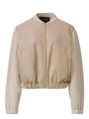 Fabiana Filippi Beige Panelled Zip-up Jacket - Neutrals