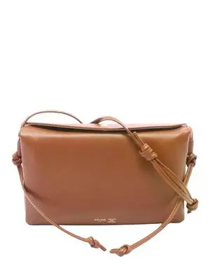 Celine Trio Flap Crossbody Bag - Brown