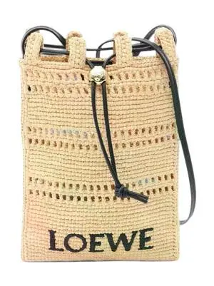 LOEWE Loewe X Paula's Ibiza Logo-Detail Shoulder Bag