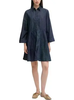 BENETTON Flared Mini Dress - Blue