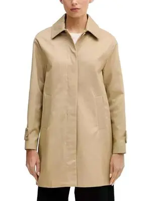 BENETTON Button-fastening Straight Coat - Brown