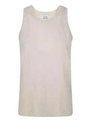 LOULOU Ribbed-trim Tank Top - Pink