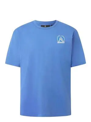 Belstaff Mountain Logo-print Cotton T-shirt - Blue