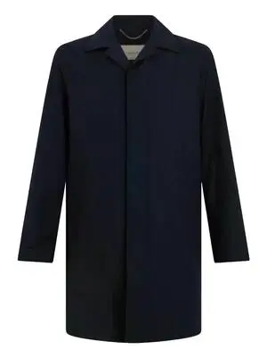 Canali Concealed-fastening Coat - Blue