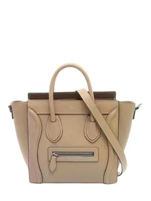 Celine Nano Luggage Tote Bag - Neutrals