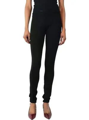 Miu Miu Elasticated-waistband Leggings - Black