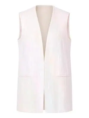 MEIMEIJ V-neck Gilet - Neutrals