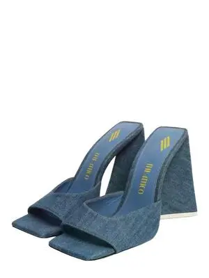 Attico Pyramid-heel Heeled Sandals - Blue