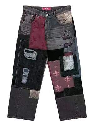 Junya Watanabe Patchwork Jeans - Black