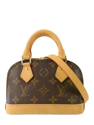 LOUIS VUITTON Monogram Alma Tote Bag - Brown