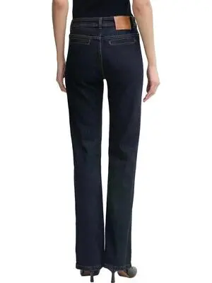BENETTON Pressed-crease Jeans With Patch Pockets - Blue