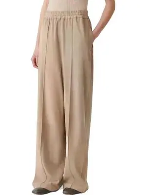 Fabiana Filippi Beige Suede Trousers - Neutrals