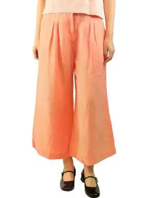 BRORA Brora Cropped Linen Trousers