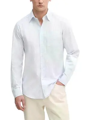 BENETTON Striped Chest-pocket Shirt - White