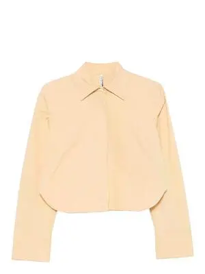 Liviana Conti Cropped Long-sleeve Shirt - Neutrals