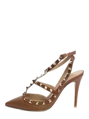 Valentino Garavani Valentino Garavani Rockstud Pumps Brown