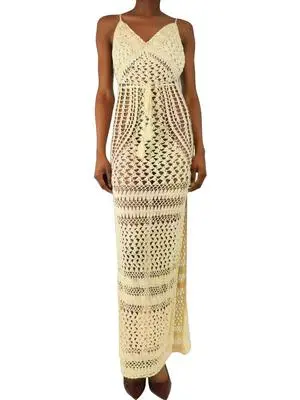 FLOOK Crochet Maxi Dress - Neutrals
