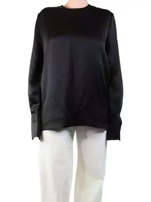RAEY Raey Satin Wide-Cuff Blouse