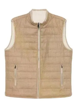 Corneliani Quilted Gilet - Neutrals