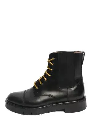 FERRAGAMO Leather Ankle Boots - Black